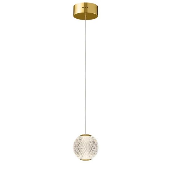 Vencha.5510180-GD_Langdon 1 Light LED Pendant Gold